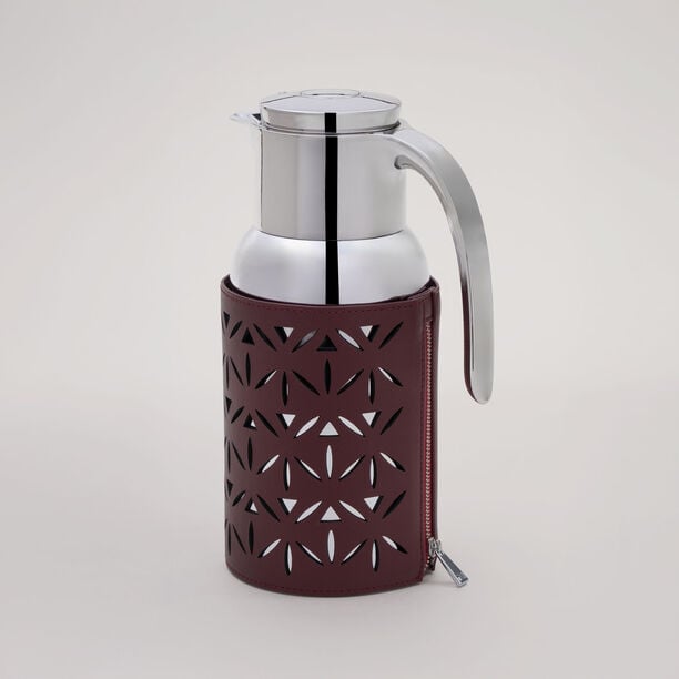 اشتري تشكيلة نجد، دلتي، دلة ستيل وجلد، بني، 1.3 لتر أونلاين | نايس